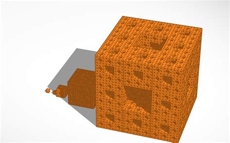 3d Design Menger Sponge Tinkercad