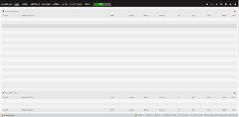 dashboard and main tabs not showing any data general support unraid
