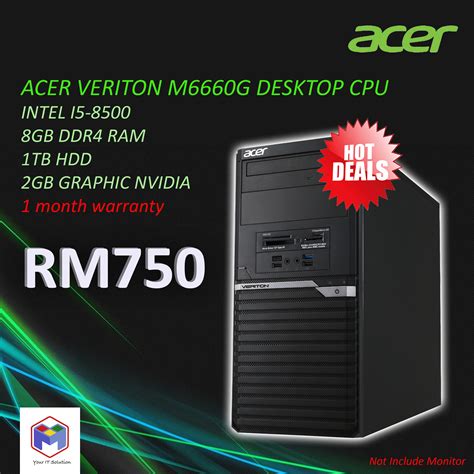 Acer Veriton M6660g Desktop Cpu Lazada