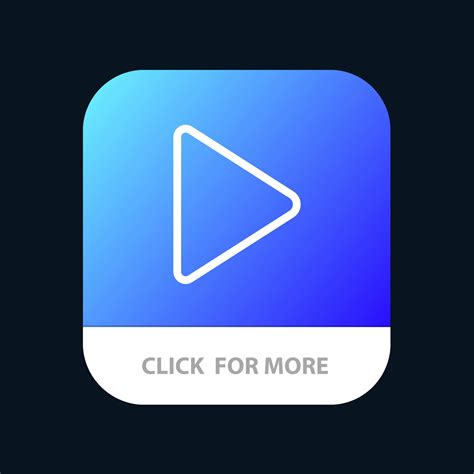 Play Video Twitter Mobile App Button Android And Ios Line Version