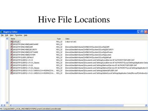 Ppt Registry Structure Powerpoint Presentation Free Download Id3543337