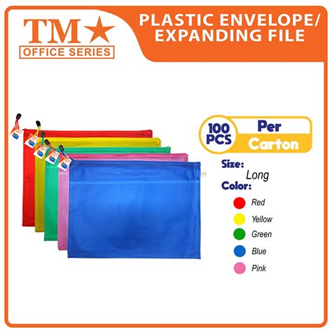 Tm 100 Pcs Mesh Envelope Long With Zipper Pe 7 Shopee Philippines