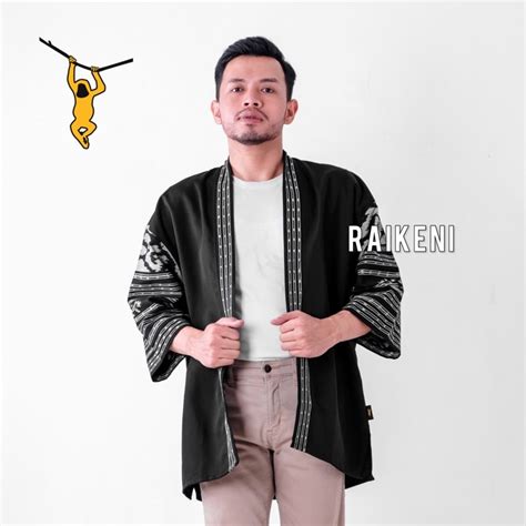 Jual RAIKENI Kimono Troso Kimono Outer Batik Tenun Outer Batik