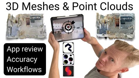 point clouds 3d meshes and dot3d ios lidar scanning app review youtube