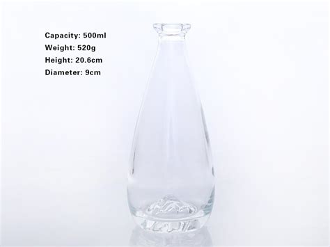 500ml Glass Juice Bottles With Lids Glass Container Packaging