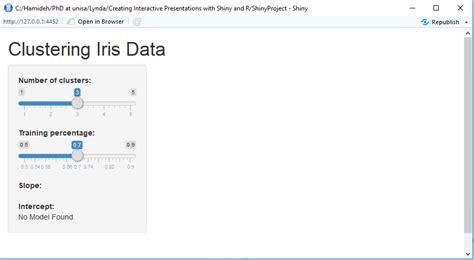 R Problem In Showing A Graph On Shiny Combining Clustering And