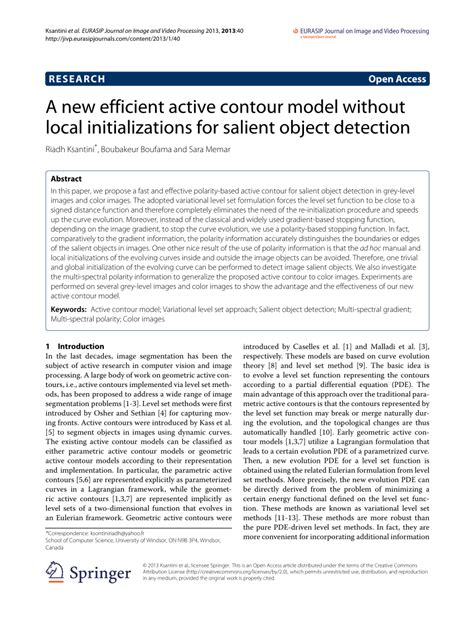 Pdf A New Efficient Active Contour Model Without Local