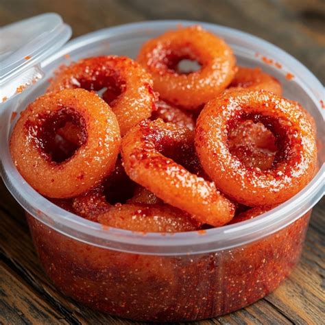 Dulces Enchilados Chamoy Peach Rings Christmas Candy Holiday Candy