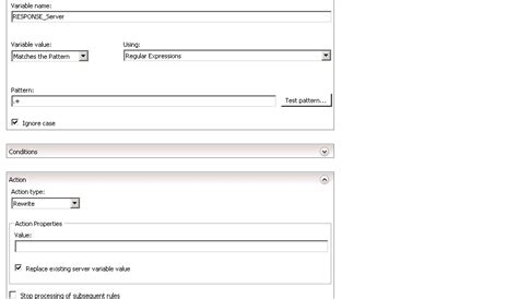 C How To Remove Response Header Using Outbound Rules In Iis Stack