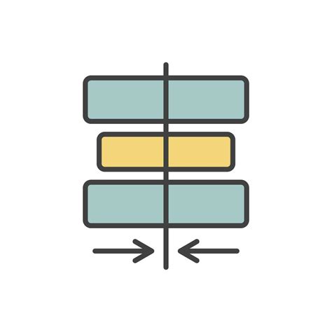 Align Center Icon From Signs Collection Thin Linear Align Center Center Alignment Outline