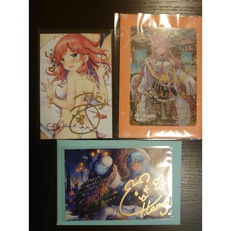 Hakui Koyori Sakura Miko Yukihana Lamy Postcard With Message Hololive