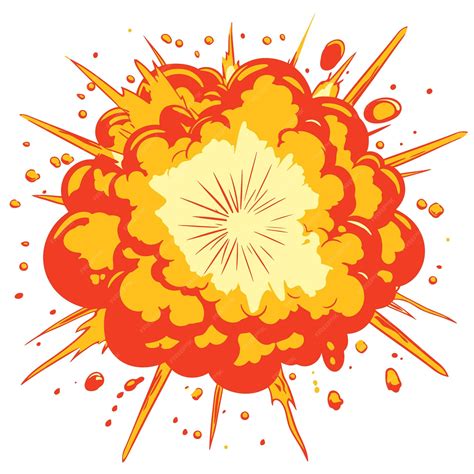 Premium Vector Vector Cartoon Explosion In Isolated Background