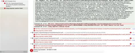 Swift Swift4 Xcode 9 Pch Error Stack Overflow