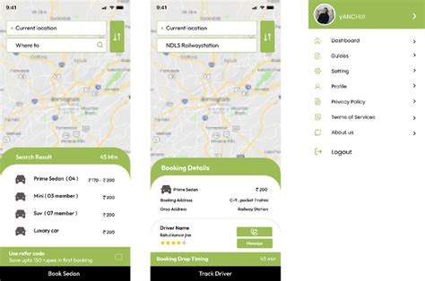 Cab Booking Figma