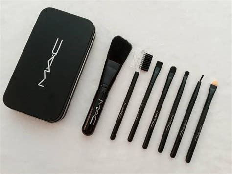 Set De Brochas Mac 6 Unidades Obsidiana Makeup Maquillaje Original