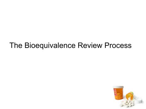 Generic Drugs And Bioequivalence Presentation 1 1 1 Pdf