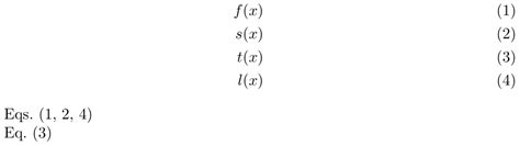 Macros Command To Format Any Number Of Equations Tex Latex Stack