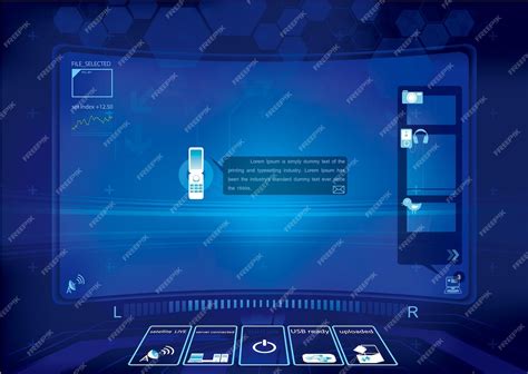 Premium Vector Abstract Tech Sci Fi Hologram Frame Template Design