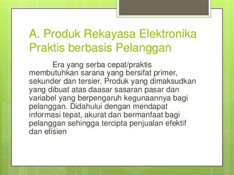 Contoh Produk Elektronika Praktis Dan Cara Pembuatannya Aneka Contoh