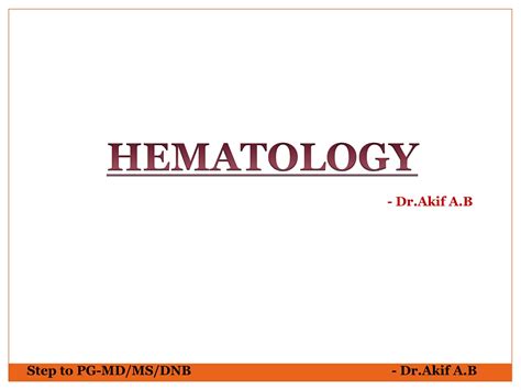 Hematology Pptx