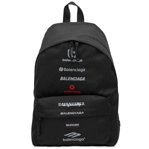 Balenciaga Mens Explorer Backpack In Black Balenciaga