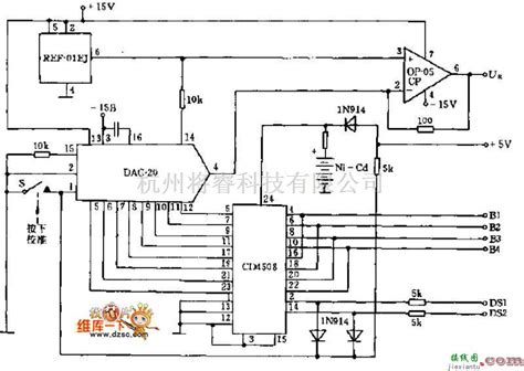 数字万用表电路中的数字电压表电路图 接线图网