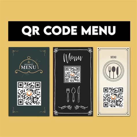 Qr Code Digital Menu Etsy