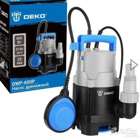 Элект. Погружной дренажный насос Deko DWP-600P купить в Ивантеевке ...