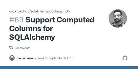 support computed columns for sqlalchemy · issue 69 · cockroachdb