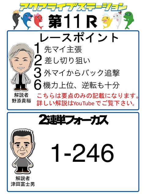 アクアライブブログ G1第51回高松宮記念特別競走 3日目 11r予想