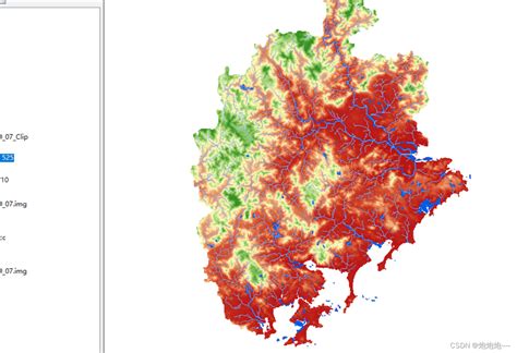 【arcgis学习记录03】 利用dem数据提取河网溪流 加入大型河流数据及裁剪美化dem数据提取岸线 Csdn博客