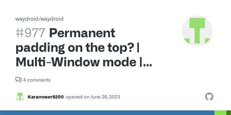 Permanent Padding On The Top Multi Window Mode Fedora 38 · Issue