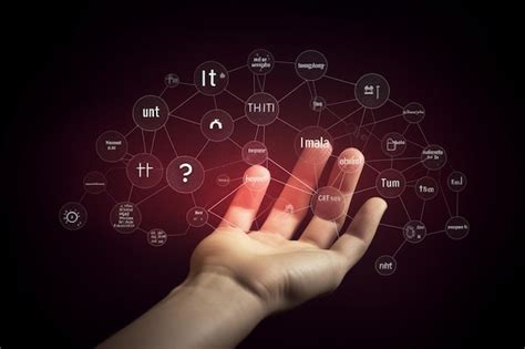 Premium Photo Hand Showing Internet Of Things Iot Word Diagram As Concept