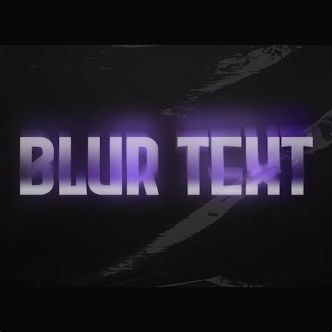 Premium PSD Blur Text Effect Template