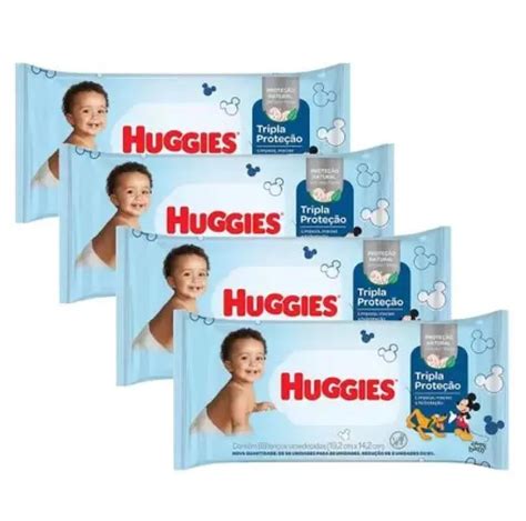 Kit Toalhinhas Umedecidas Tripla Proteção Huggies 88 Folhas 4