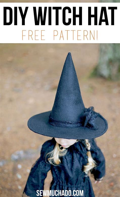 Free Witch Hat Pattern Diy Witch Costume Sew Much Ado Witch Hat Diy Witch Costume Diy