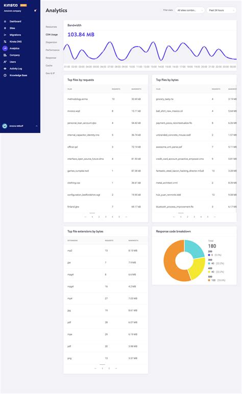 Kinsta Analytics Saasframe