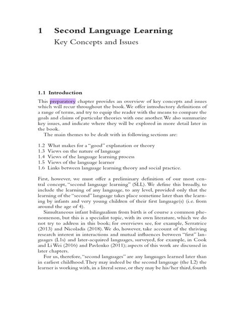 second language learning theories fourth edition 1 second