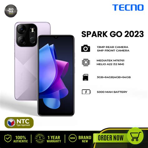 Tecno Spark Go 2023 3Gb 64Gb I 4Gb 64Gb Lazada PH