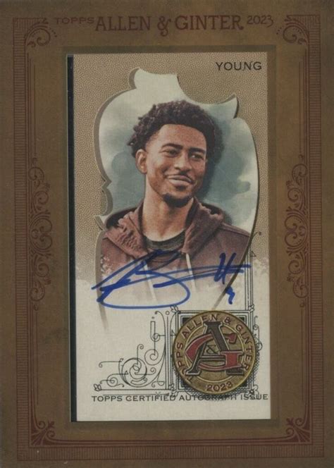 Bryce Young 2023 Topps Allen And Ginter Ma By Framed Mini Auto Price