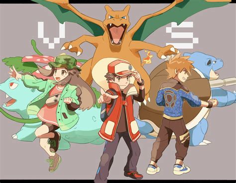 Pokemon Trainer Red And Blue Girl