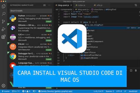 Cara Install Visual Studio Code Di Laptop MacBook Pro Mac OS