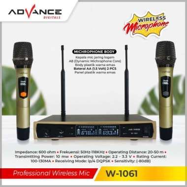 Jual Baterai Mic Wireless Advance Original Murah Diskon Oktober Blibli