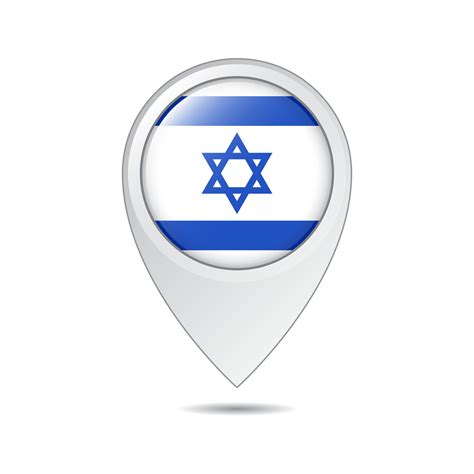 Map Location Tag Of Israel Flag 16881680 Vector Art At Vecteezy