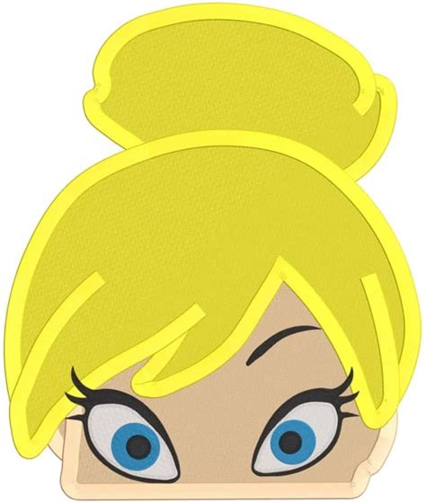 Tinker Bell Head Fill Machine Embroidery Design 2 Instant Download By