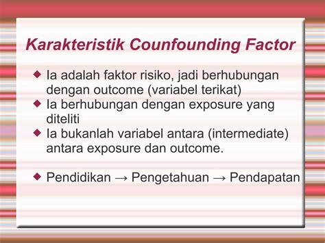 Confounding Factor Ppt
