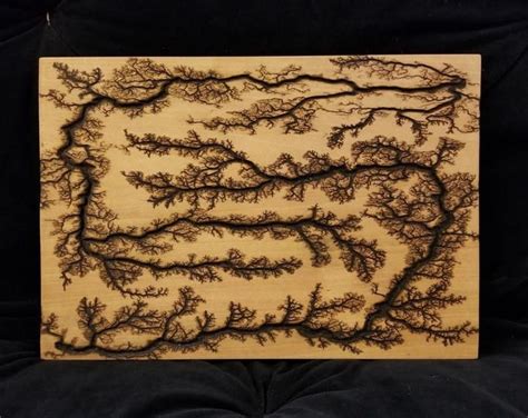 Nougat Fractal Burn Fractal Art High Voltage Wood Burn Etsy Fractal