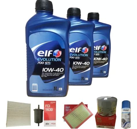 Kit Filtros Troca Óleo Renault Kwid 1 0 12v 3cil Elf 10w40