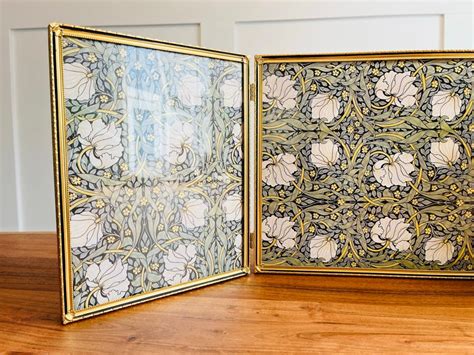 Vintage Trifold Gold Metal Frames Set Of 3 Metal Picture Frames Gold