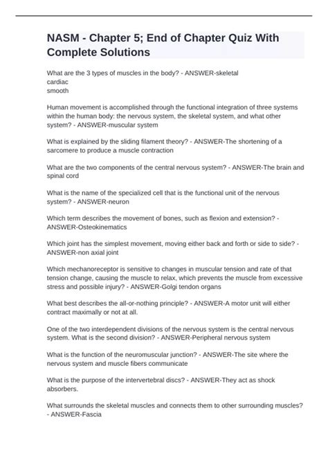 NASM - Chapter 5; End of Chapter Quiz With Complete Solutions - NASM - Chapter 5; End of Chapter ...